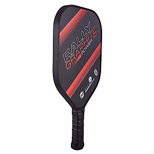 Pickleball Paddle - Rally Graphite Power 5.0 | Honeycomb Core, Graphite/Poly Hybrid Composite Face | Paddle Cover Included | Red/Standard Grip