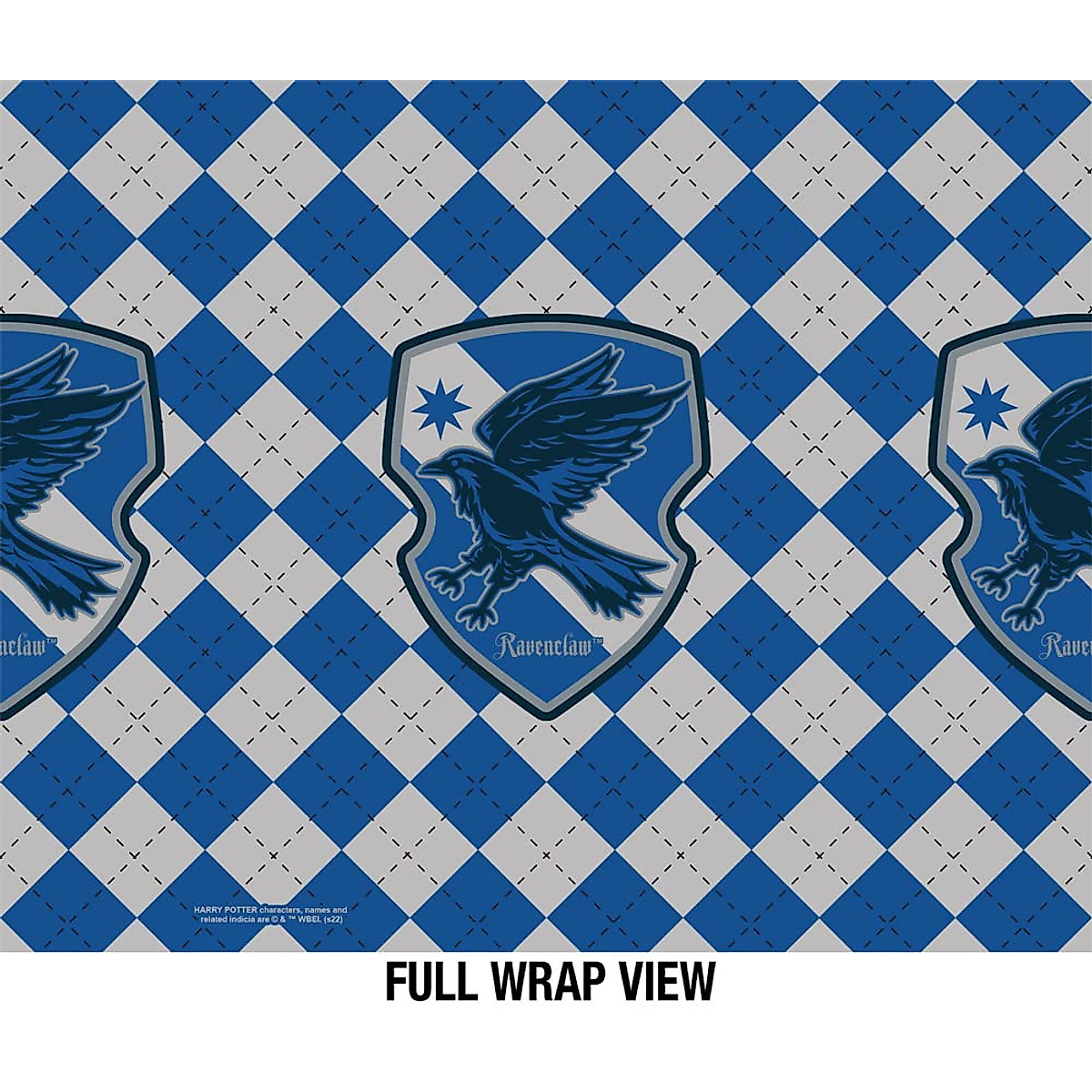 Harry Potter OFFICIAL Ravenclaw Plaid Sigil 24 oz Insulated Canteen Water Bottle, Leak Resistant, Vacuum Insulated Stainless Steel with Loop Cap, Black