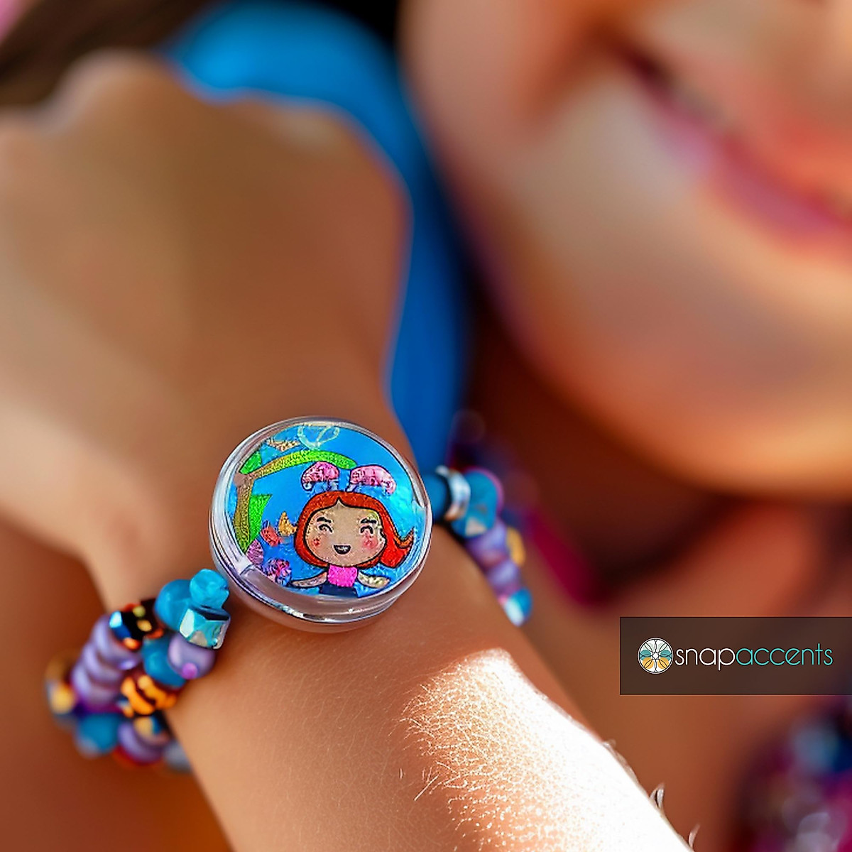 Snap Jewelry 24 Snap Holder Display Fits 18MM 20MM Ginger Charm Buttons (Black)