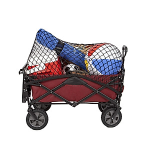 MacSports Cargo Net for Collapsible Folding Outdoor Utility Wagon, Garden Cart, Beach Cart - Heavy Duty Nylon Net