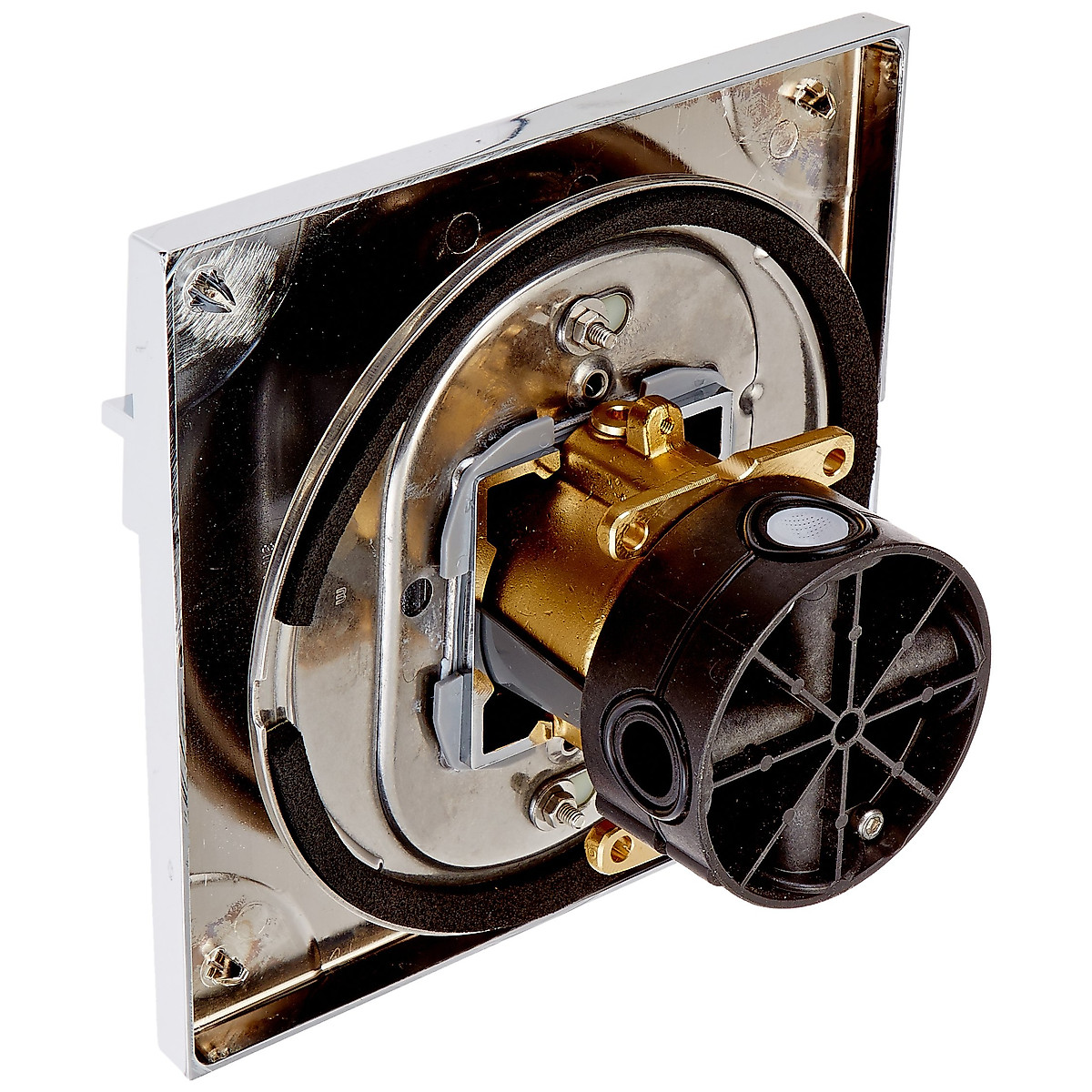 Grohe 19925000 Grohflex Cosmo Square Dual Function Pressure Balance Trim With Control Module, Starlight Chrome