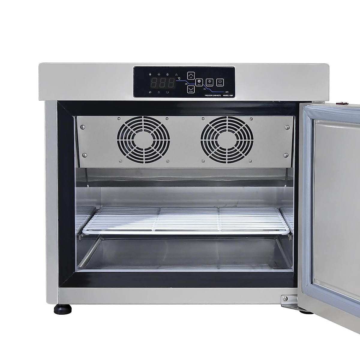 Kolice Commercial 32L Countertop Shock Freezing Blast Chiller & Freezer, Chest Freezer, Blast Freezer, Freezer Cabinets for ice cream, pastry, seafood, desserts, meat-Lowest Temperature -35C(-31°F)