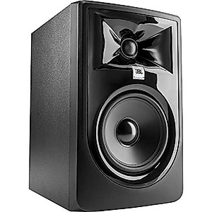 JBL 305P MkII Powered 5" Studio Monitor (Pair) Bundle with Studio Monitor Stands (Pair), 2x Small Pads & XLR-XLR Cable