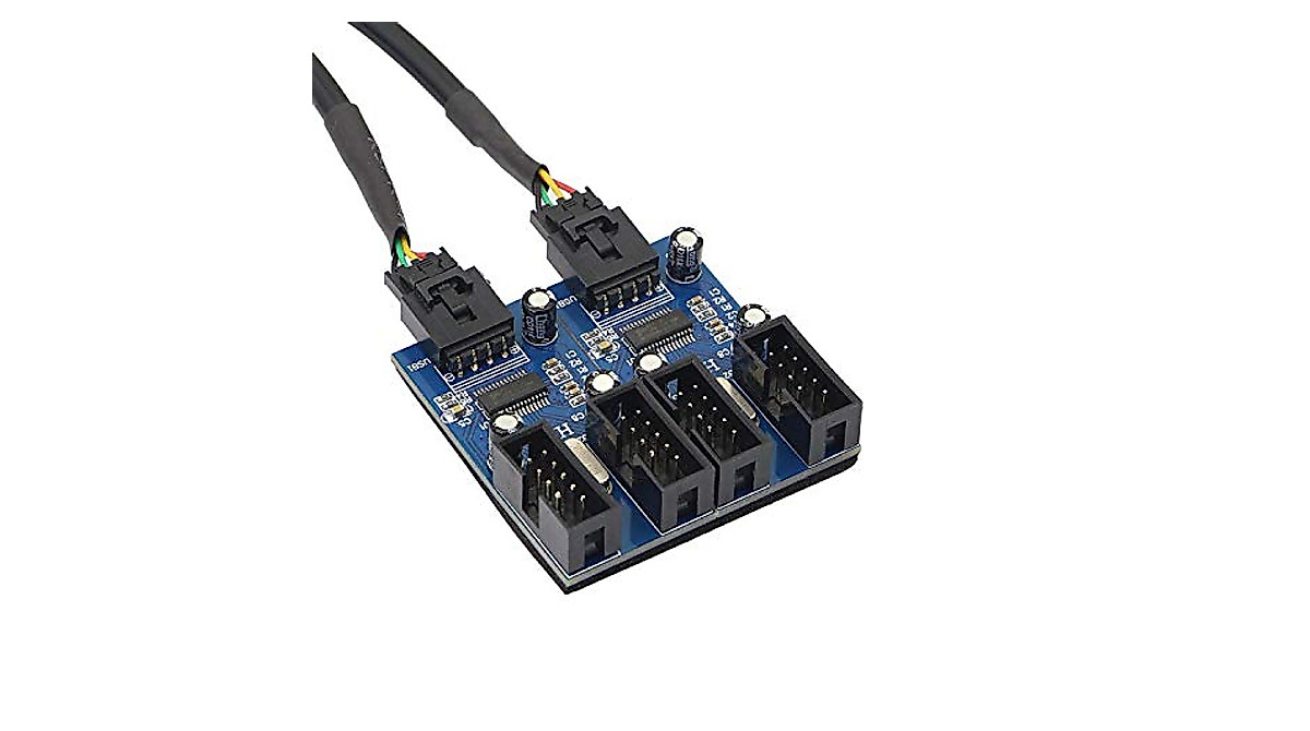 Motherboard USB 9 Pin Header Hub - Extend 1 to 4 Ports