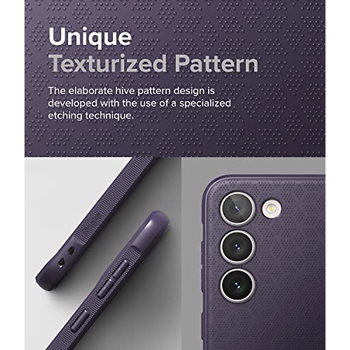 Ringke Onyx [Feels Good in The Hand] Compatible with Samsung Galaxy S23 Plus Case, Anti-Fingerprint Technology Prevents Oily Smudges Non-Slip Enhanced Grip Precise Cutouts for Camera - Deep Purple