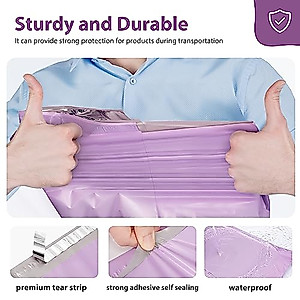 Fuxury Large Poly Mailers 24x24 Inch 100Pcs, Waterproof Shipping Bags for Clothing, Strong Adhesive Shipping Envelopes for Small Business Suppliers, Self Seal Mailers Poly Bags Mailing Bags Purple