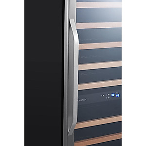 EdgeStar CWR1552DZ 24 Inch Wide 141 Bottle Capacity Free Standing Dual Zone Wine Cooler with Interior Lighting