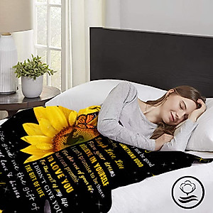 YOYICU Niece Blanket Gifts from Aunt SunflowerThrow Blanket for Birthday Gifts to Niece 60"x80"in…