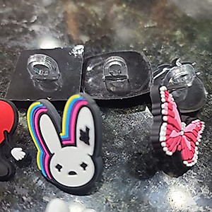 Straw Charms Conejo Malo Pan dulce 8Pcs Drinking Straw Covers Cap, Silicone Straw Cover, Straw Toppers for Tumblers, Reusable Straw Covers Cap, Straw Caps Covers for Straw Protector