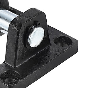 PATIKIL 92x92x50mm Air Cylinder Pneumatic Rod Pivot Clevis Mounting Bracket Rear Mount Part, Black