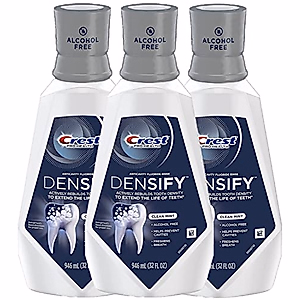 Crest Pro Health Densify Fluoride Mouthwash, Alcohol Free, Cavity Prevention, Strengthens Tooth Enamel, Clean Mint 32 fl oz (Pack of 3)
