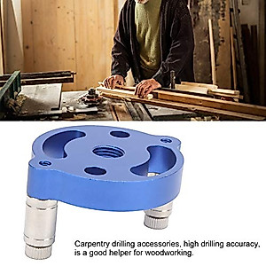 Drill Guide, Self Centering Dowel Jig Kit, Dowel Drill Guide, Aluminum Alloy 3 Hole Drill Bit Guide Jig Positioning Locator, Hole, Jig Accessories
