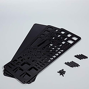 OLYCRAFT Gundam Mold Making Tools Storage Box Tool Organizer Box, 63 Holes Shelf Craft Tools Rack Stand for Tools Storage