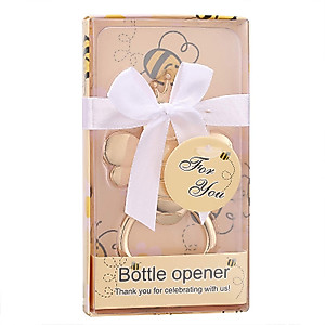 Set of 24 Beer Bottle Openers for Baby Shower Favors/Souvenirs,Bee Theme Party Favors for Baby Shower Birthday Decorations,Bumble Bee Party Favors Bee Party Supplies (24, Gold Bee)