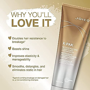 Joico K-PAK Daily Shampoo and Conditioner Set to Repair Damage, 10.1-Ounce