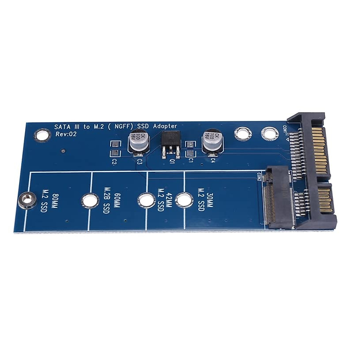 Davitu Stepper Motor - M.2 SSD to 2.5-Inch SATA 3 Adapter Card for 30/42/60/80mm M.2 SSD Solid State Drive Converter 2280 2242 Adapter Card