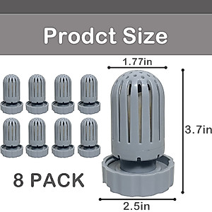 Macaberry Humidifier Demineralization Filters Compatible with Air Innovations HUMIDIF Humidifier, Demineralization Cartridge Replacement Silver 8 Pack