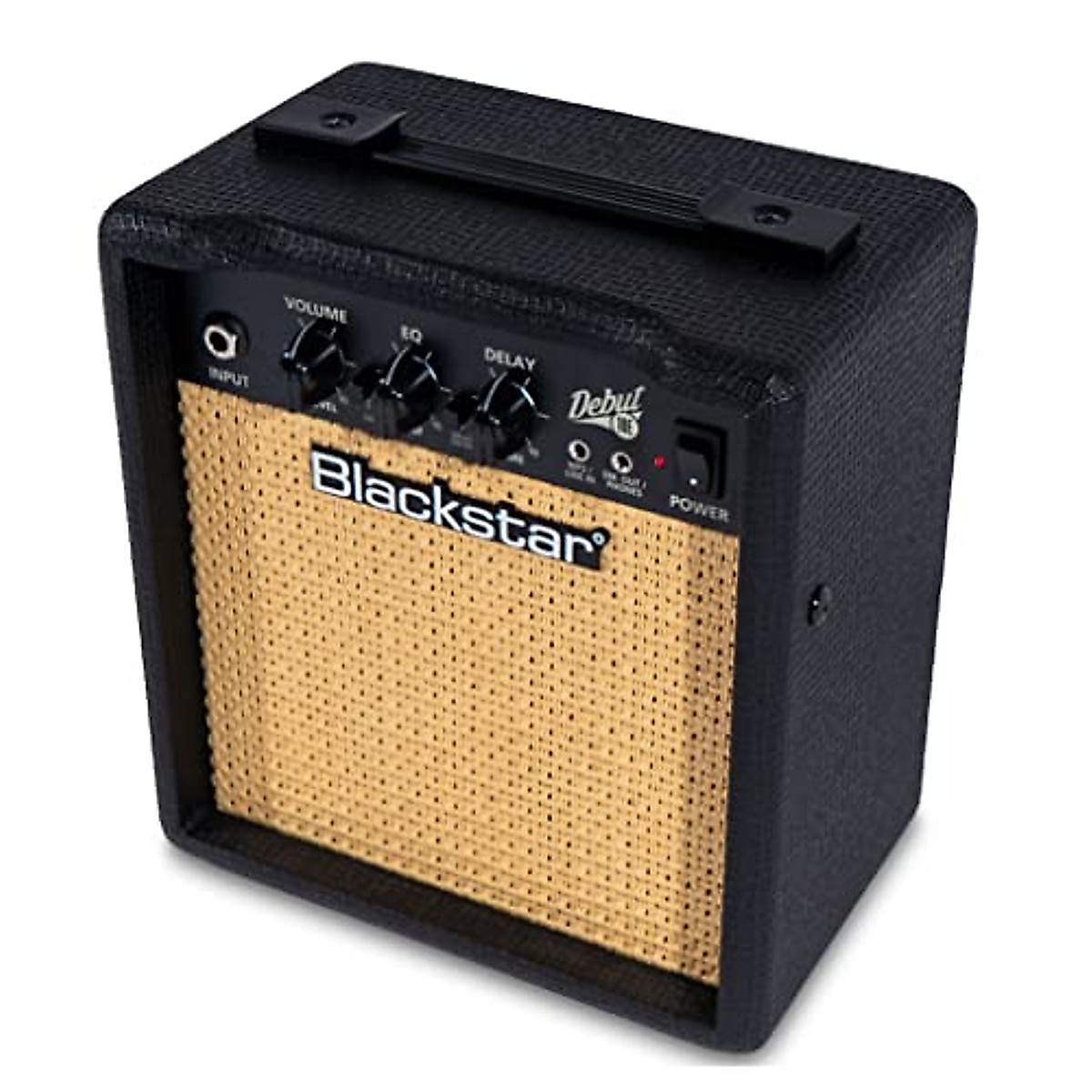 Blackstar Debut 10E Beginners Practice Electric Guitar Amplifier Combo with Delay Effect 10 Watt Headphone Input/Line in MP3 Playback (Black)