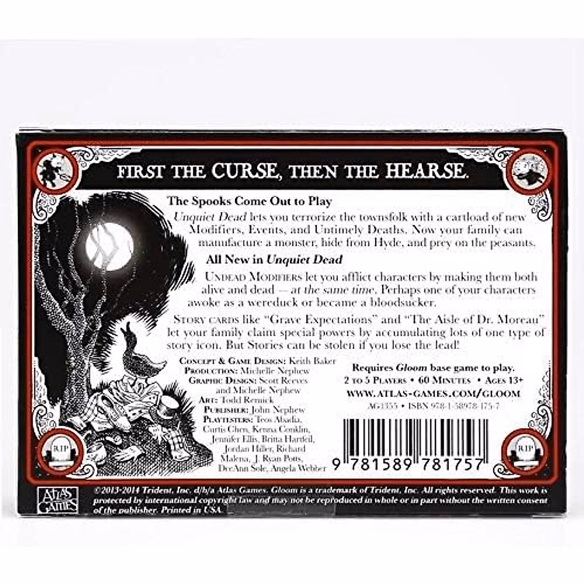 Atlas Gloom Unquiet Dead 2nd Edition