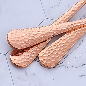 Buyer Star 20-Piece Heavy Duty Silverware Flatware Set for 4, Stainless Steel Luxury Cutlery Sets for Home Restaurant Hotel, Rose Gold, Mirror Polish, Dishwasher Safe