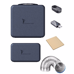 LaserPecker 2 Laser Engraver Accessories, Machine Storage Box + Roller Storage Box + Cutting Plate + Bluetooth Dongle + Batch Engraving Button + Exhaust Pipe, Engraving Machine Accessories for LP2