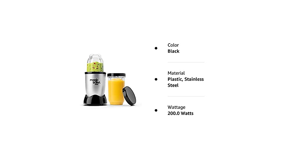 Magic Bullet® Mini: Compact 14oz Blender for Travel