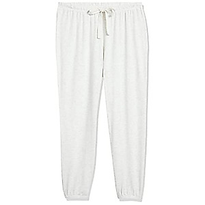 Amazon Essentials Women's Lightweight Lounge Terry Jogger Pajama Pant (Available in Plus Size), Pale Grey, Medium
