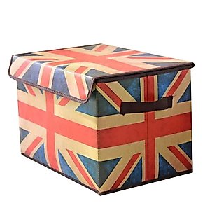 TOYANDONA Quilt Storage Containers 1pc Box Vintage Storage Box Fabric Garbage Can Make up Comforter Container