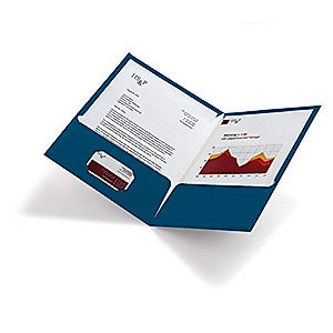 Office Depot Report Covers, 8 1/2in. x 11in, Navy Blue, Pack of 10, OD-NAVYBLU