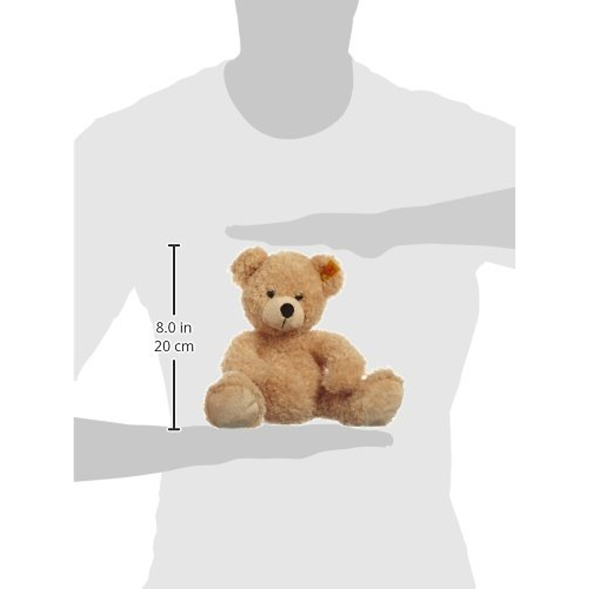 Steiff Fynn In Suitcase Tan, 11 inches