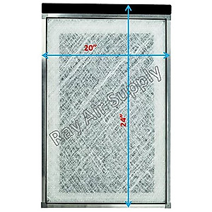 RAYAIR SUPPLY 20x24 Dynamic Air Cleaner Replacement Filter Pads 20X24 Refills (3 Pack) White
