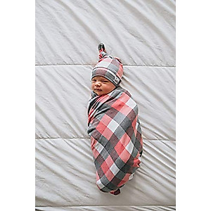 Large Premium Knit Baby Swaddle Receiving Blanket "Jack" by Copper Pearl