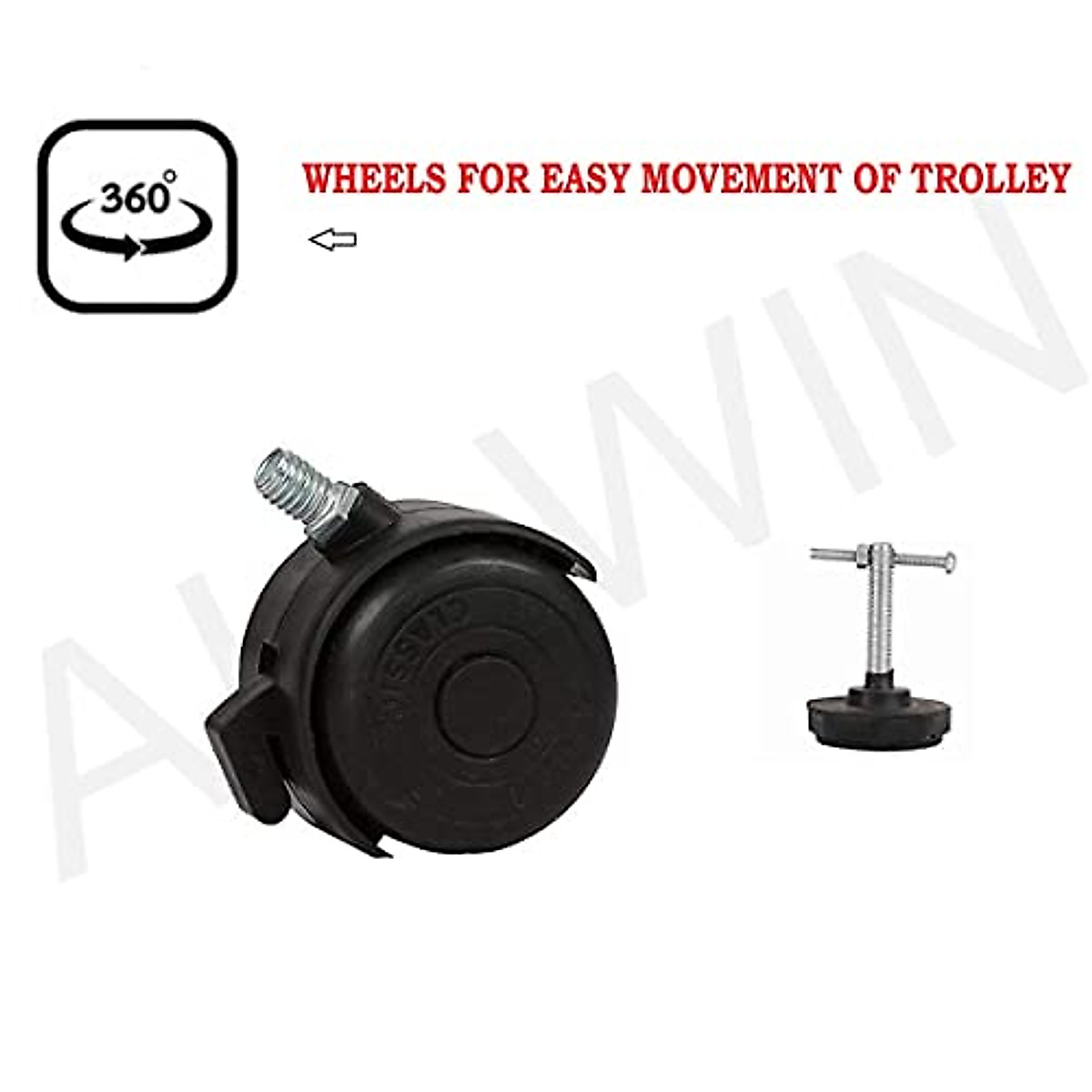 SK Traders TAFTA Heavy Duty Front/Top Load Washing Machine/Refrigerator Trolley Stand 99.9% Made of Metal (Weight Lift Upto 44Kg) Black