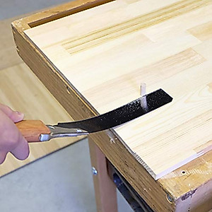 KAKURI Japanese Saw Set of 4 Saws, Fine Cut Woodworking Japanese Saw Kit (Dozuki Fine tooth 7", Flush Cut 7", Hard Wood 8-1/4", Keyhole 6") Oil Finished Red Oak Handle with Wrap Case, Made in JAPAN