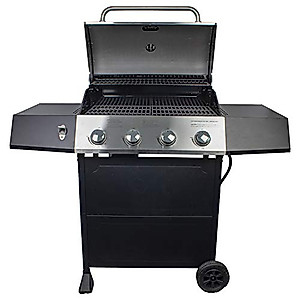 Cuisinart CGG-7400 Propane, 54 Inch, Full Size Four-Burner Gas Grill & CGC-60B Heavy-Duty Barbecue Grill Cover, 60", Black, Cover-60