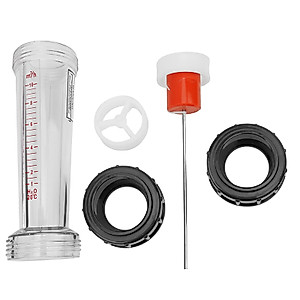 LZS-50（D）Liquid Flowing Rate Gauge 1-10 Tube Type Flowmeter 63mm/2.5in Liquid Flowing Meters Plastic Flat Interface Hydraulic Valve Fittings