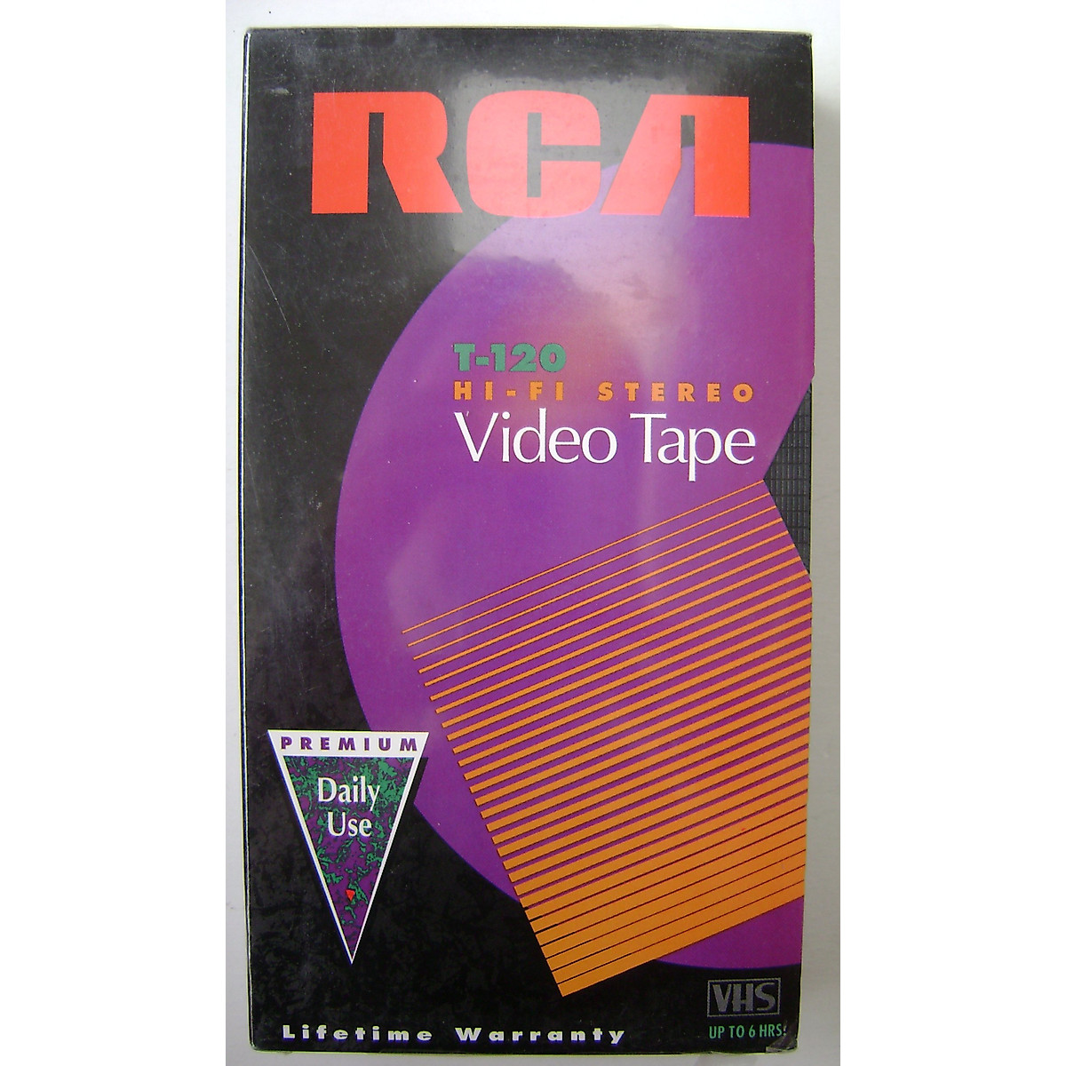 RCA T-120 Hi-Fi Stereo Premium VHS Video Cassette Tape - 6 hours Durable and Consistent Performance