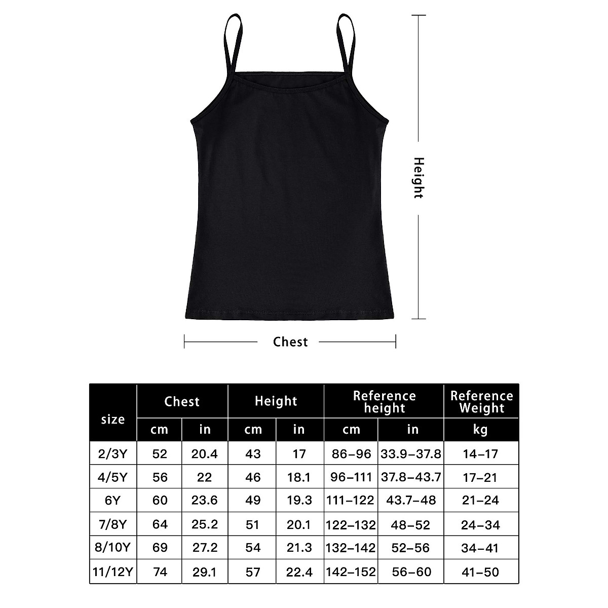 SATINIOR 4 Pieces Girls Dance Tank Top Sleeveless Spaghetti Strap Crop Tank Top for Dancewear (Multicoloured, 9-10 Years)