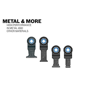 BOSCH OSL114C-2 2-Pack 1-1/4 In. Starlock Oscillating Multi Tool Metal & More Carbide Plunge Cut Blades for Cutting Iron Bar, Metal, Wood with Nails, Drywall and Tile