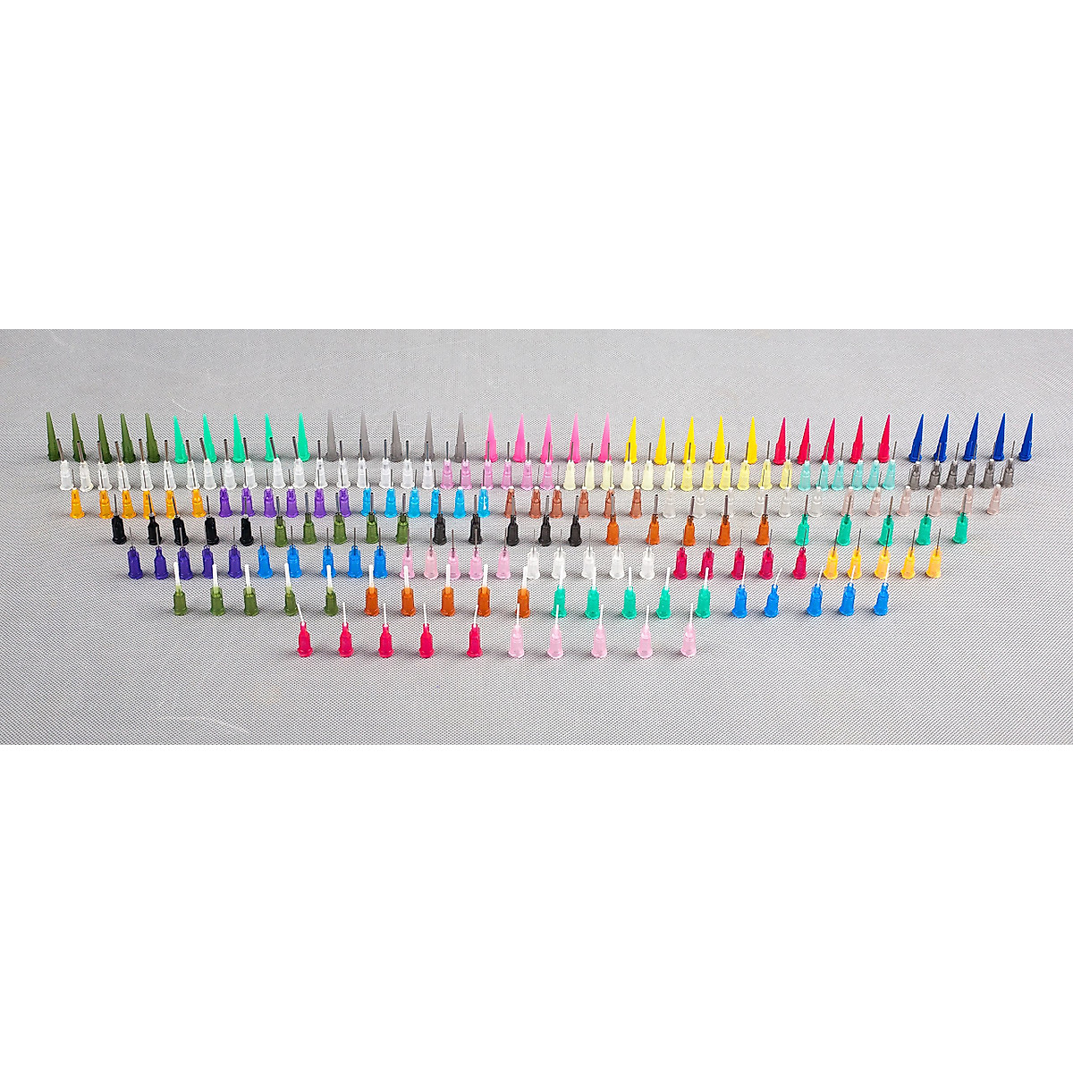 SummitLink Huge Assortment of 200 pcs Combo Needle Tips Multi Purpose Precision Applicator fit on Standard Syringe