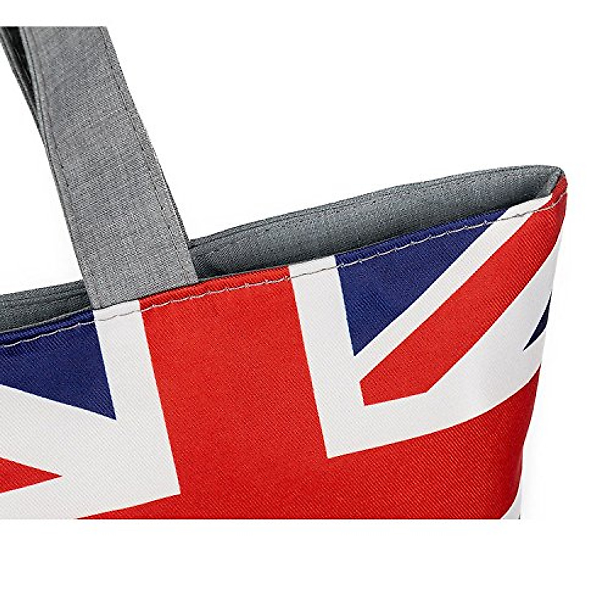 London British Flag Women's Large Cotton Canvas Tote Bag Handbags Top-Handle Bags Shoulder Shopping Bags London one size