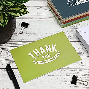 Best Paper Greetings 48 Pack Masculine Thank You Cards for Men with Envelopes for Work, Business, 6 Retro Designs, Blank Inside (4 x 6 In)