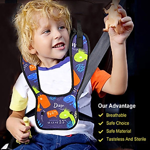 Child Seat Belt Adjuster for Kids, Adjustable Car Seatbelt Protector, Soft Auto Seat Belt Cover Universal Safety Travel Harness Locking Covers for Toddler, Baby, Short People