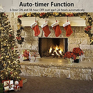 Christmas Lights - 50 LED Mini Lights Battery Operated String Lights 8 Lighting Modes LED String Lights with Timer for Christmas Tree Wreath Party Home Indoor Outdoor Decor, Waterproof, Warm White