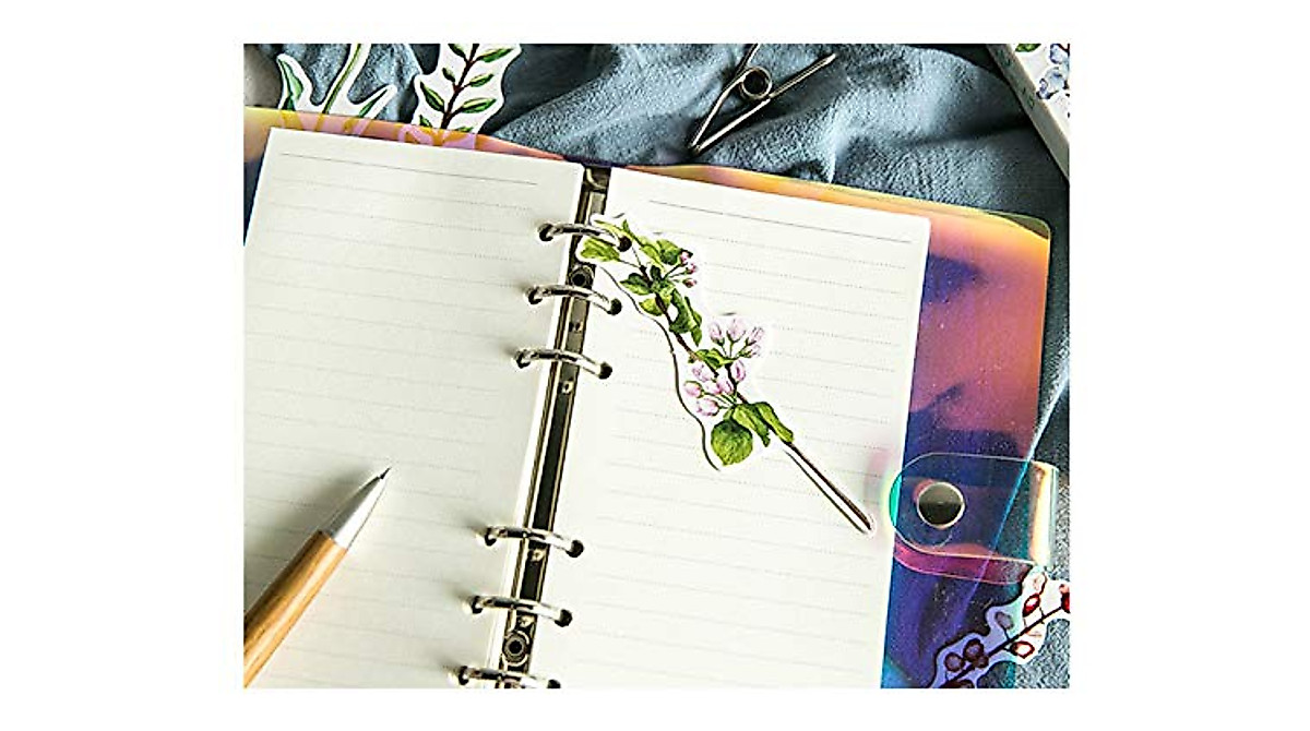 Colorful Flower Bookmarks Set - 30 Vibrant Floral Page Markers