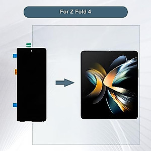 E-yiiviil LCD Digital Display Compatible with Samsung Galaxy Z Fold 4 SM-F936U SM-F936B Outer Small Front LCD Display Touch Screen Assembly Small +Tools