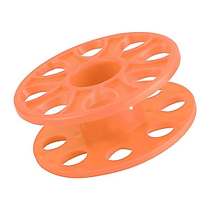 VGEBY Diving Finger Spool, Black Plastic Diving Spool Plastic Diving Compact Finger Spool Reel Diver Underwater Accessory(Bright Orange) Diving