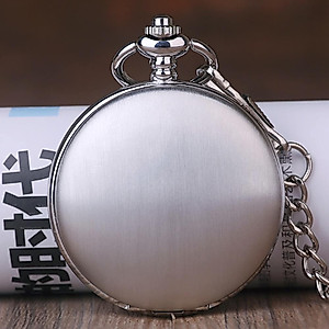 Brelsen Royal Silver Double Hunter Mechanical Pocket Watch