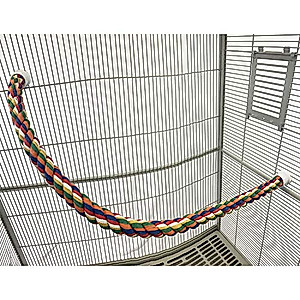 34 Inch Flex Rope (Large) - Bendable Fun Climbing Perch Cage Accessory Toy - Sugar Gliders, Squirrels, Degus, Marmosets, Monkeys, Parrots, Birds, Rats & Other Small Animals