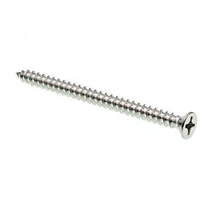 Prime-Line 9017629 Sheet Metal Screw, Self-Tapping, Flat Head Phillips, #12 X 3 in, Grade 18-8 Stainless Steel, Pack of 15